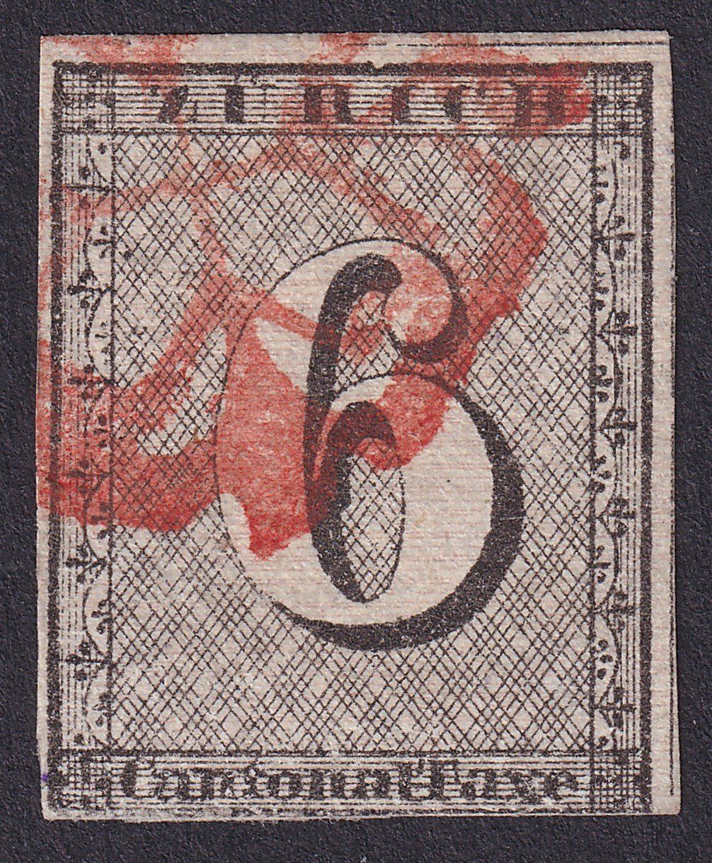 2W .3.01, ZÜRICH 6, Type I, 71.Marke, mit Abart + Attest (Gebraucht) in ...