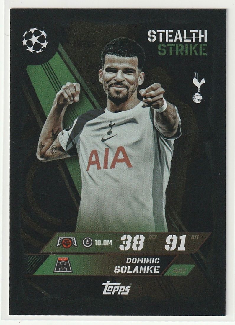 Topps Match Attax UCL 25/26 Dominic Solanke Stealth Strike (Neu (gemäss ...