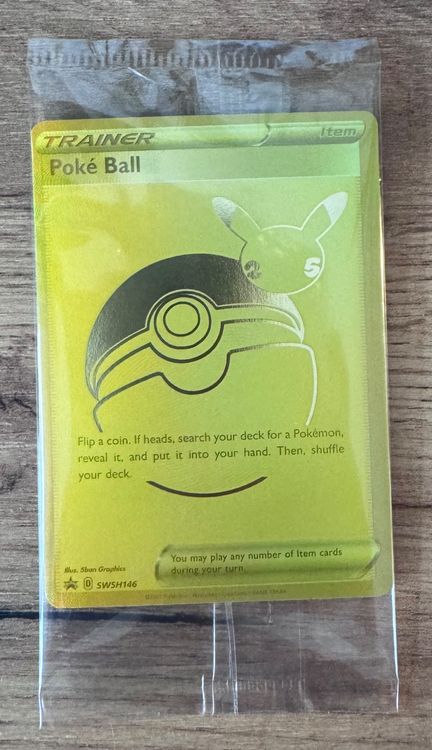 Poke Ball V GOLD SWSH146 OVP Pokemon Celebrations UPC Promo (Neu und ...
