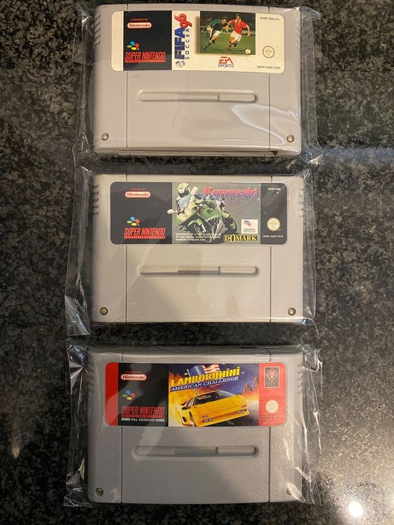 Super Nintendo (SNES) 3 Spielen (Gebraucht) in für CHF 15 – mit ...