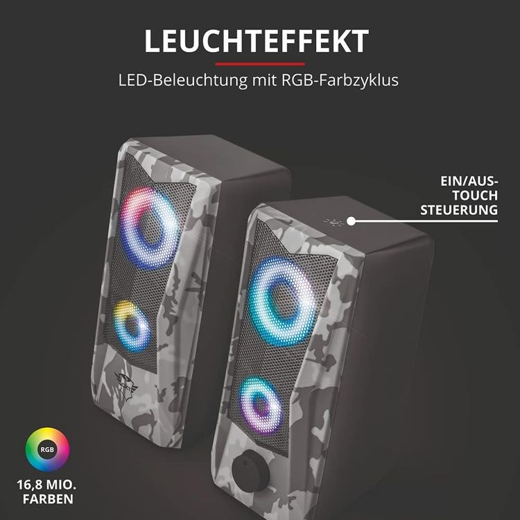 Pc Boxen Lautsprecher Trust GXT 606 12W RGB LED | Kaufen auf Ricardo