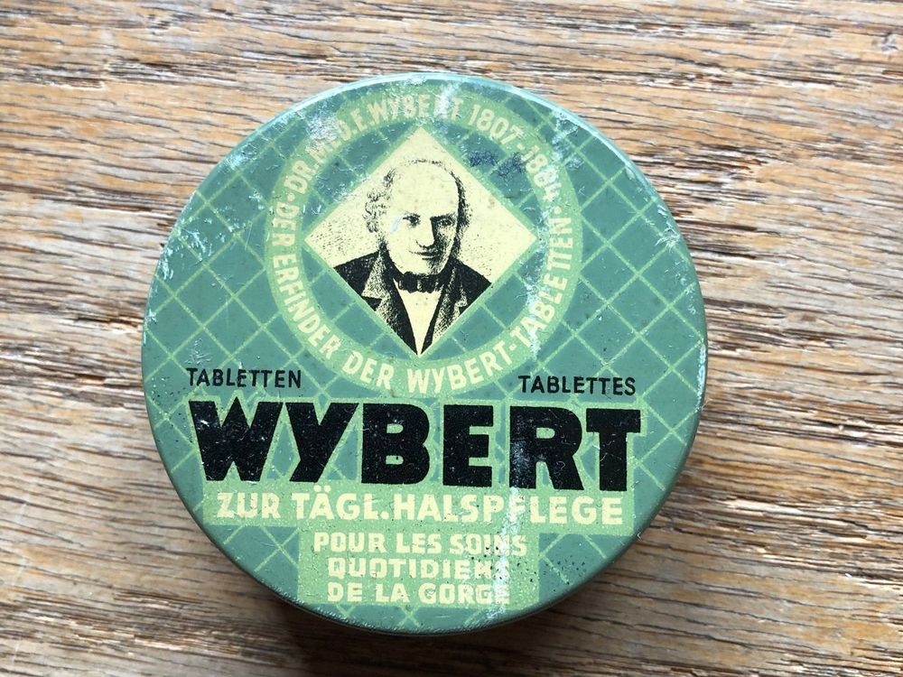 Antike Blechdose WYBERT-Tabletten inkl. Bild von Dr. Wybert | Kaufen ...