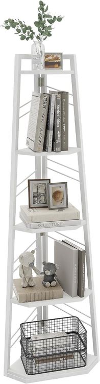 Eck Bücherregal, Eckregal, Standregal mit 5 Ebenen, Regal (Neu und originalverpackt) in ...