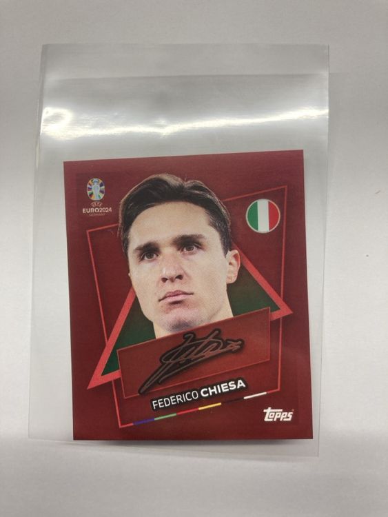 Topps Sticker Em24 Autogramm Federico Chiesa ITA SP | Kaufen auf Ricardo