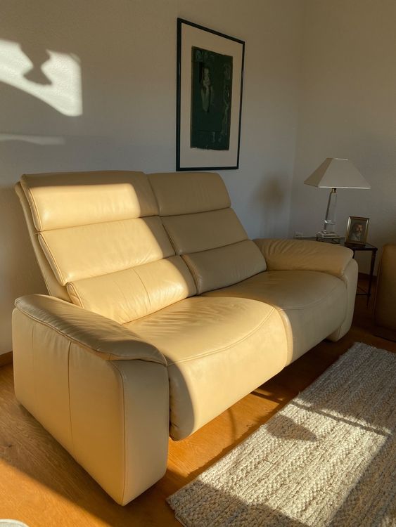 Ledersofa 2-Sitzer mit Relaxfunktion | Kaufen auf Ricardo
