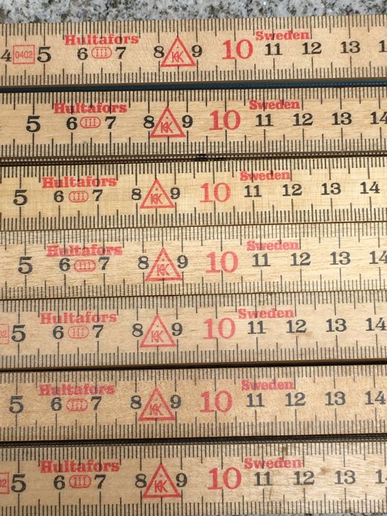 Doppelmeter / Schwedenmeter 7 Stück (Gebraucht) in für CHF 15 – mit Lieferung auf Ricardo kaufen