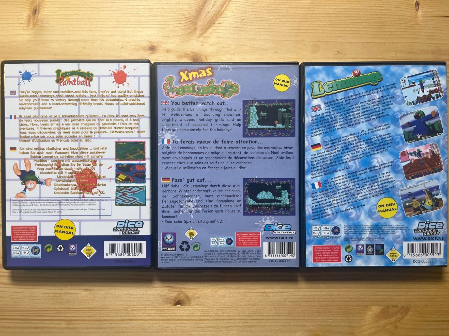 4 Lemmings PC Spiele: Paintball, Xmas, Original, Revolution (Gebraucht ...
