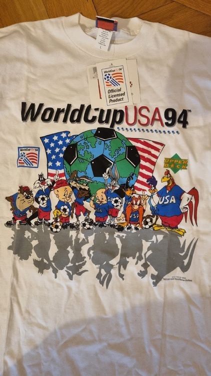 vintage tshirt football world cup usa 1994 (Neu (gemäss Beschreibung ...