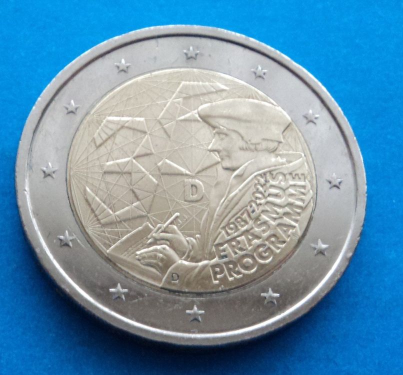 Deutschland: 2 Euro Erasmus Programm D 2022, SS (Gebraucht) in Basel ...
