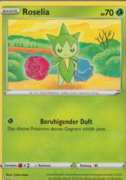 TCG POKEMON Verlorener Ursprung DE LOR 014 Roselia (Neu (gemäss ...