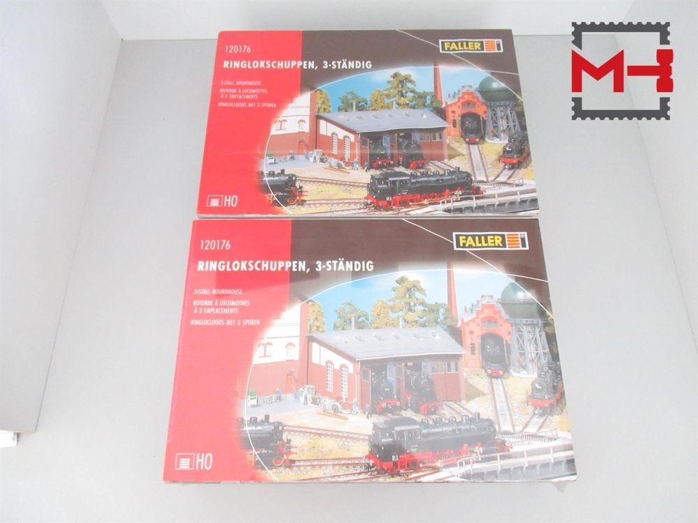 Faller 2 x 120176 Ringlokschuppen H0 (Neu und originalverpackt) in ...