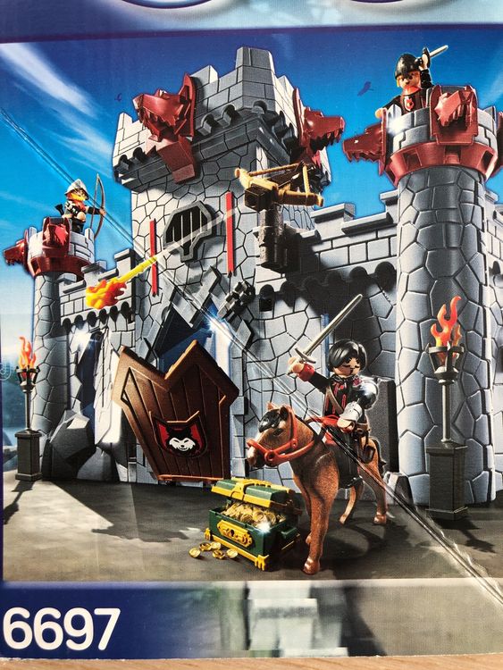 Playmobil 6697 - Burg des schwarzen Barons zum mitnehmen (Gebraucht) in ...