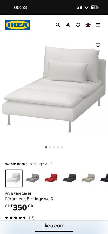 Söderhamn Chaise Longue bianco Blekinge, quasi nuovo! (Usato) a ...
