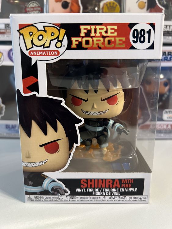 Funko POP! Animation Fire Force Shinra with Fire (Neu und ...