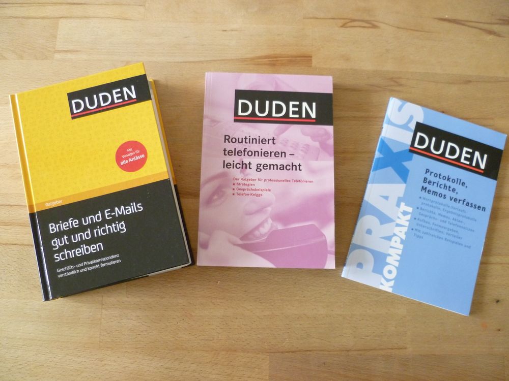 DUDEN Büro Sachbücher (Protokolle schreiben, Telefonieren) (Gebraucht ...