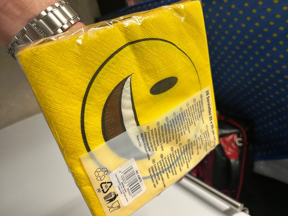 Smiley Servietten | Kaufen auf Ricardo
