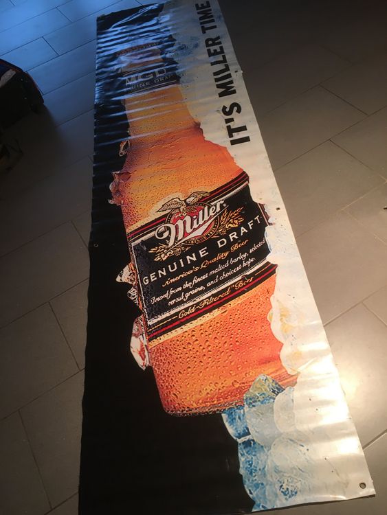 Miller Bier Werbung Plakat Banner USA Bar Getränke (Neu (gemäss Beschreibung)) in Winznau für ...