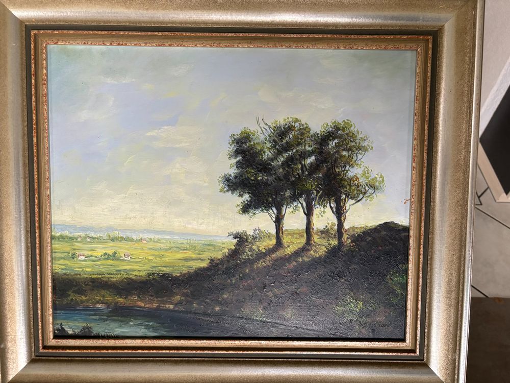 Öl Gemälde Landschaft von Johann Michael Bosshard | Kaufen auf Ricardo