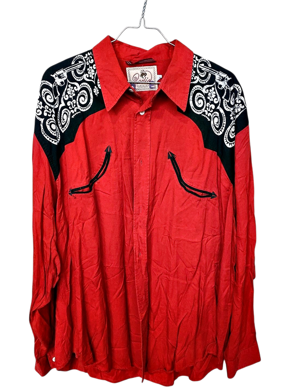 Vintage Rodeo Clothing Company Western Shirt - Red with (D'occasion) à ...