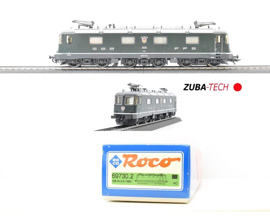 Roco 69730.2 E-Lok Re 6/6 Ziegelbrücke H0 WS Analog mit OVP (Neu ...