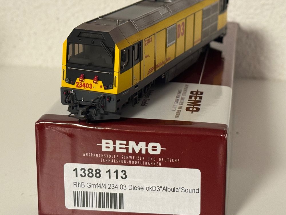 Bemo H0m Gmf 4/4 234 03 Albula SOUND Pirovino Finish (Neu (gemäss ...