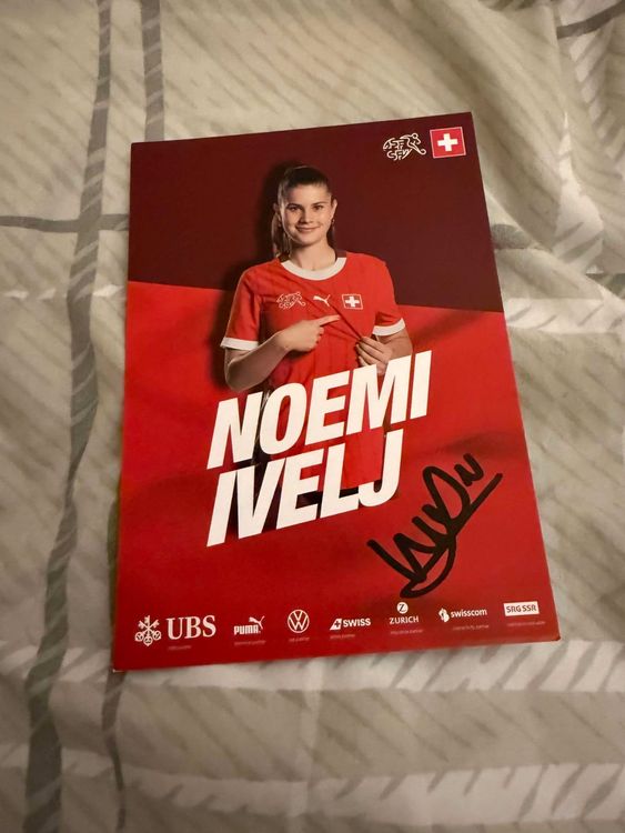 Noemi Ivelj Autogrammkarte signiert Nati Fussball Schweiz | Kaufen auf ...