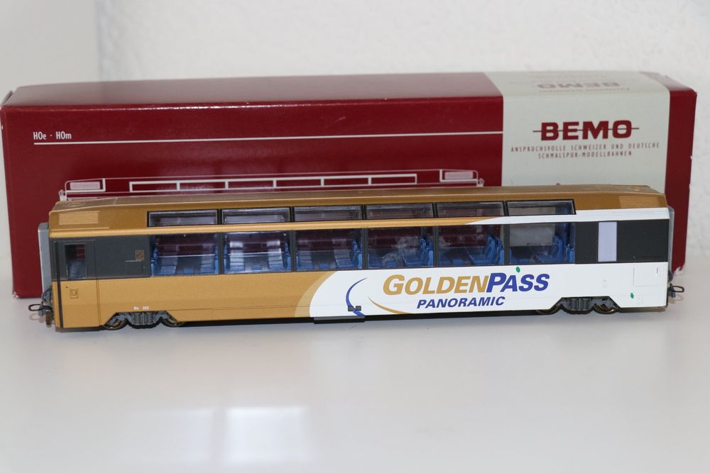 BEMO 3288 312 - MOB Bs 252 Golden Pass Panoramawagen H0m (Gebraucht) in Matten b. Interl für CHF ...