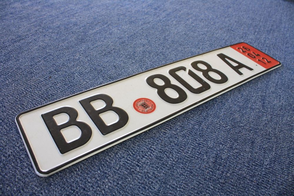 1Kontrollschild Autonummer Nummernschild Kennzeichen (Gebraucht) in ...
