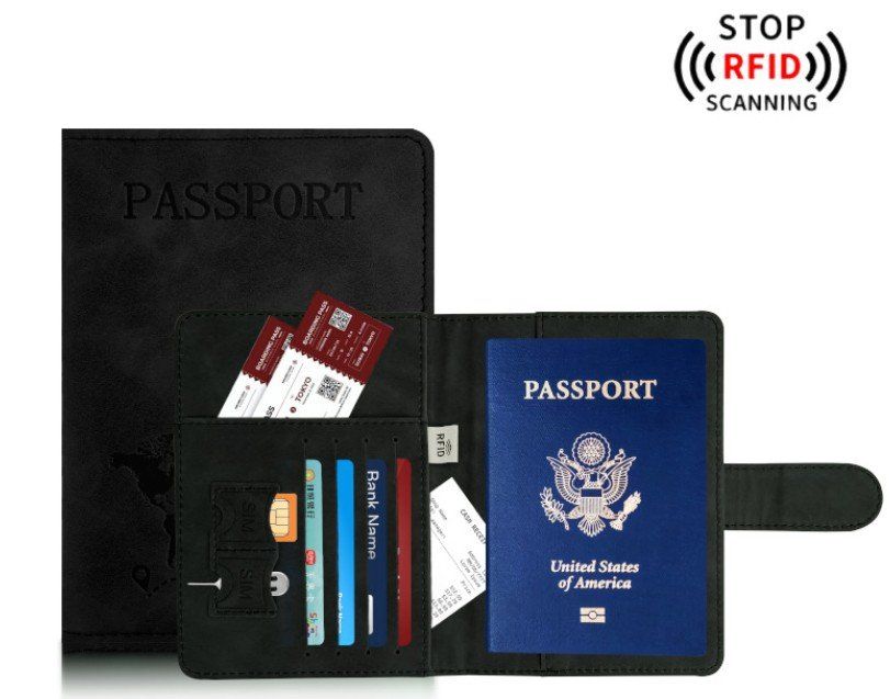 RFID Schütz Reisepass Passport Etui hülle Sim kreditkarte (Neu (gemäss ...