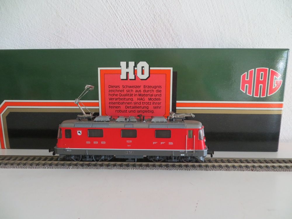 Hag H0: Re 4/4 II SBB "Porrentruy", rot, 213, GS, in OVP (Gebraucht) in St.Gallen für CHF 123 ...