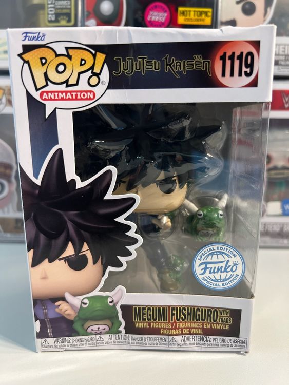 Funko POP! Jujutsu Kaisen Megumi Fushiguro with Toads Limit (Neu und ...