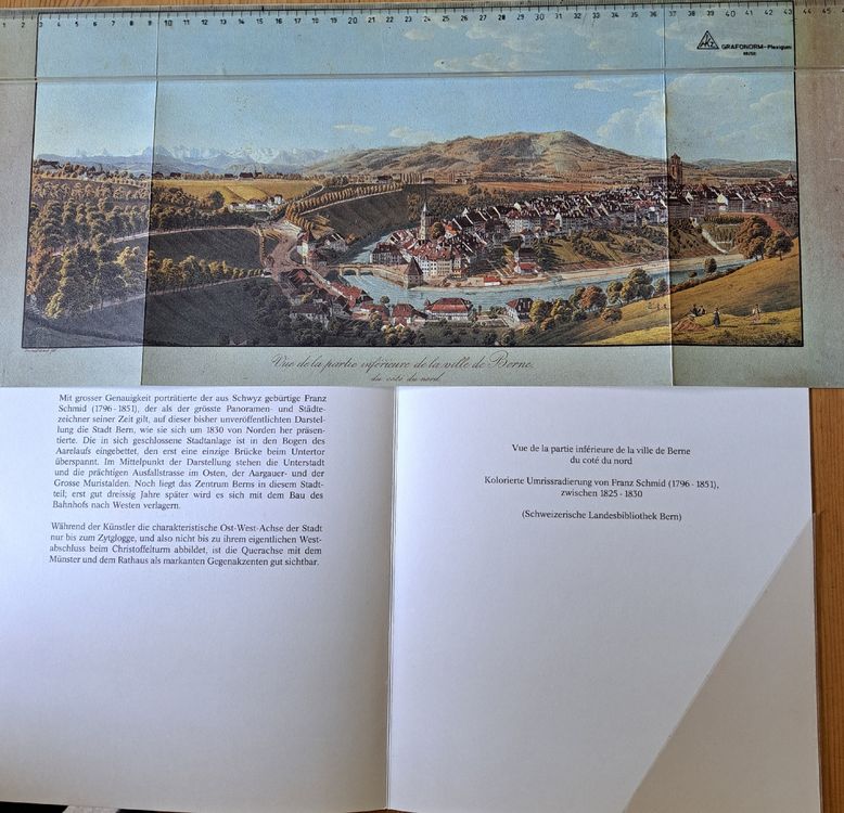 Kolorierte Umrissradierung von Bern- Franz Schmid (Neu (gemäss ...