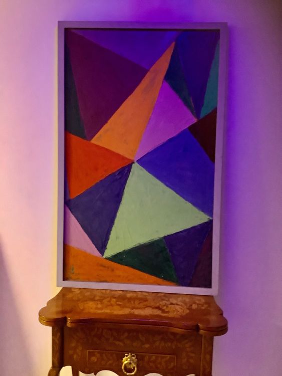 Grosses modernes Gemälde unleserlich signiert | Kaufen auf Ricardo