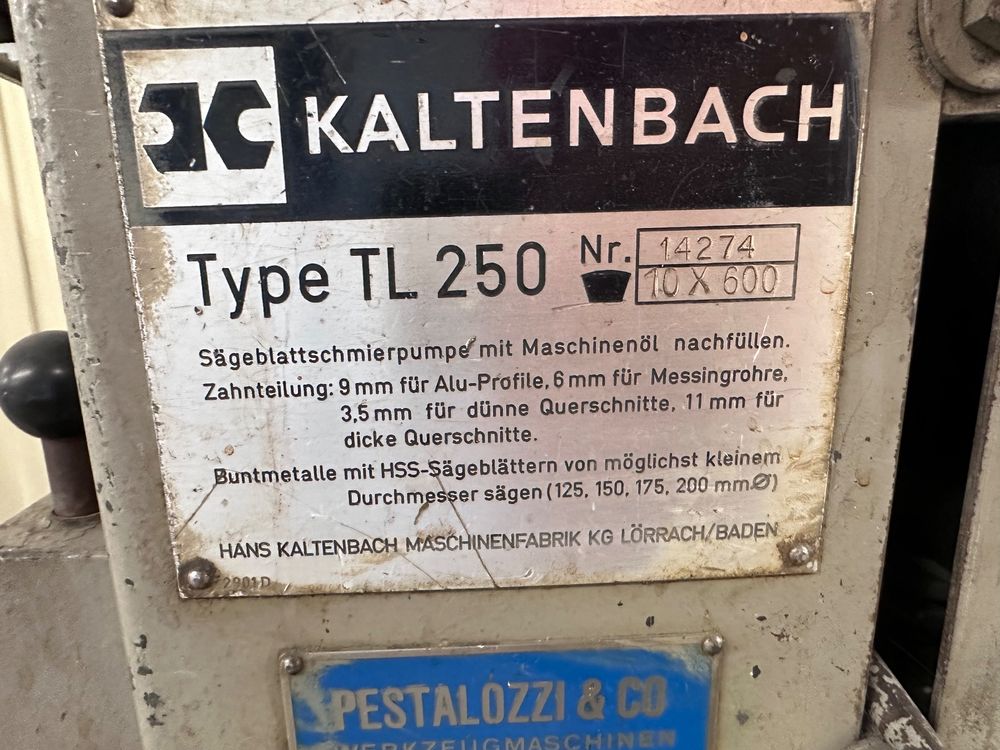 Kaltenbach TL250 Kreissäge Profilkreissäge (Gebraucht) in Boswil für CHF 220 – nur Abholung auf ...