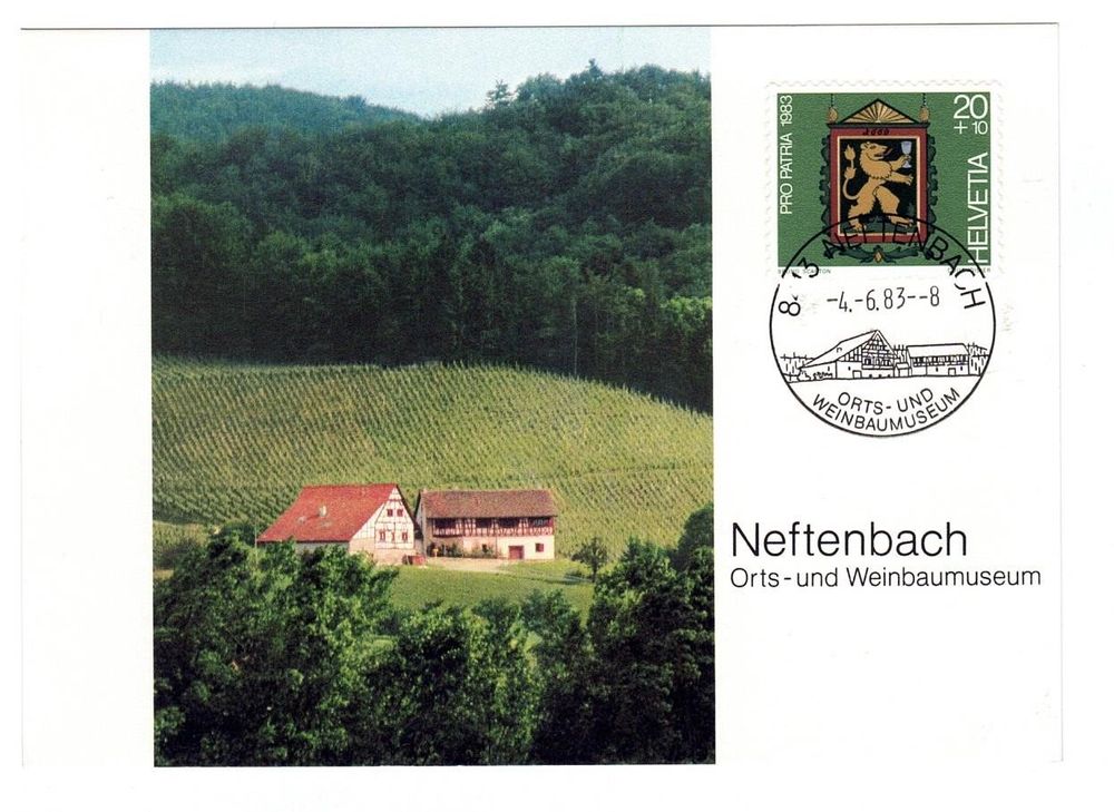 Maximumkarte Neftenbach Orts-und Weinbaumuseum (Gebraucht) in Büetigen ...