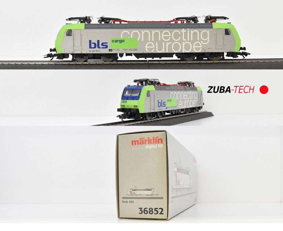 Märklin 36852 E-Lok Re 485 BLS Cargo H0 WS Digital mit OVP (Gebraucht ...