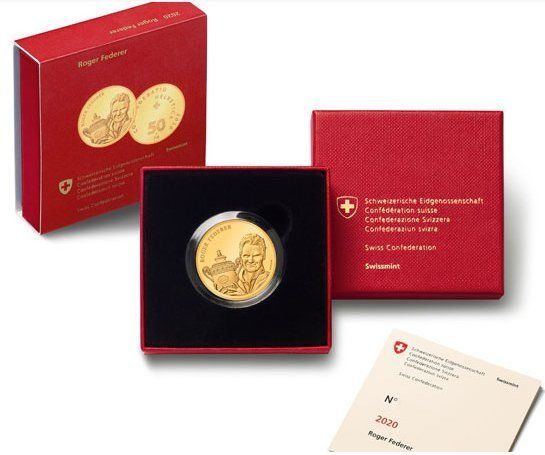 Roger Federer Swissmint Goldmünze 2020, ausverkauft | Kaufen auf Ricardo