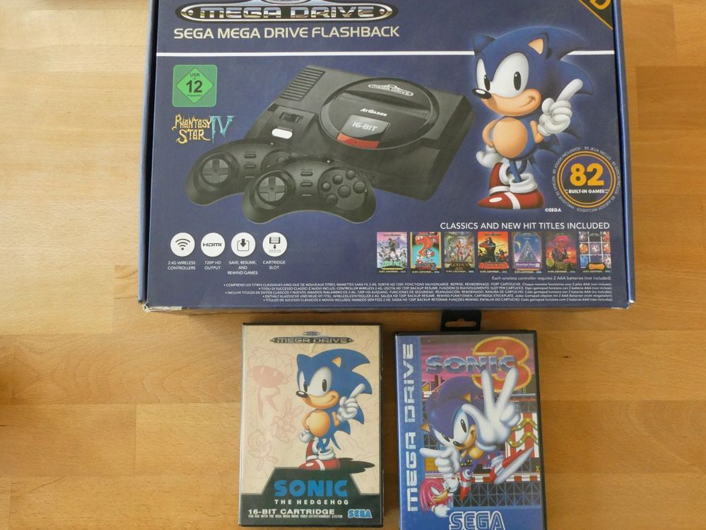 Sega Mega Drive Flashback & Sonic, Sonic 3 (Gebraucht) in Felsberg für ...