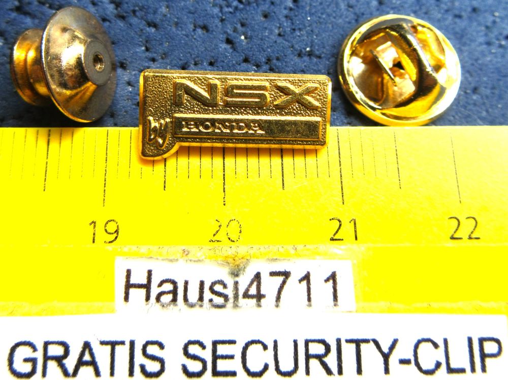NSX HONDA NIPPON AUTO LOGO GOLDIG GEPRÄGT KLEIN-FEIN 16mm (Gebraucht ...