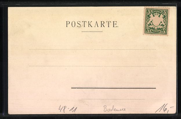 Litho Bodensee, Umriss des Sees als Frau (Gebraucht) in Berlin für CHF ...