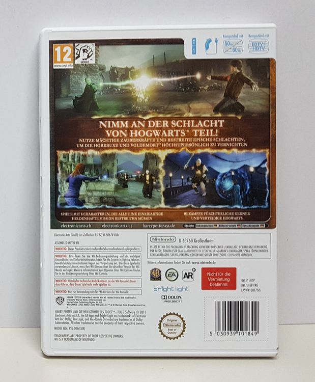 Harry Potter und die Heiligtümer des Todes Teil 2 Wii (Gebraucht) in ...