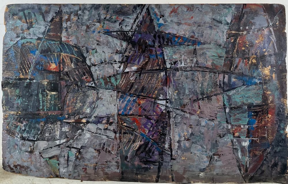 Abstrakte Gemälde auf Holz | Kaufen auf Ricardo