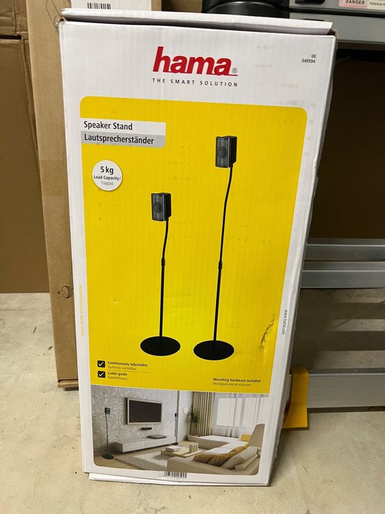 Hama Lautsprecherständer / speaker stands ungebraucht (Neu (gemäss ...
