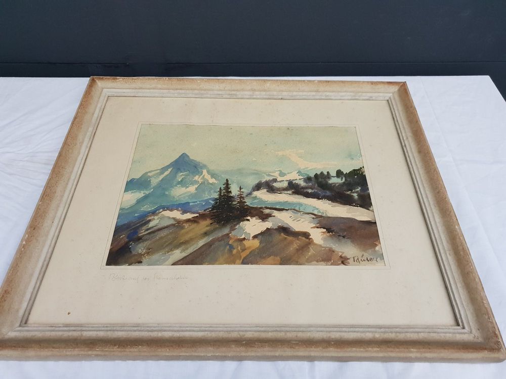 Bild signiert Bütler? Gemälde Landschaft | Kaufen auf Ricardo