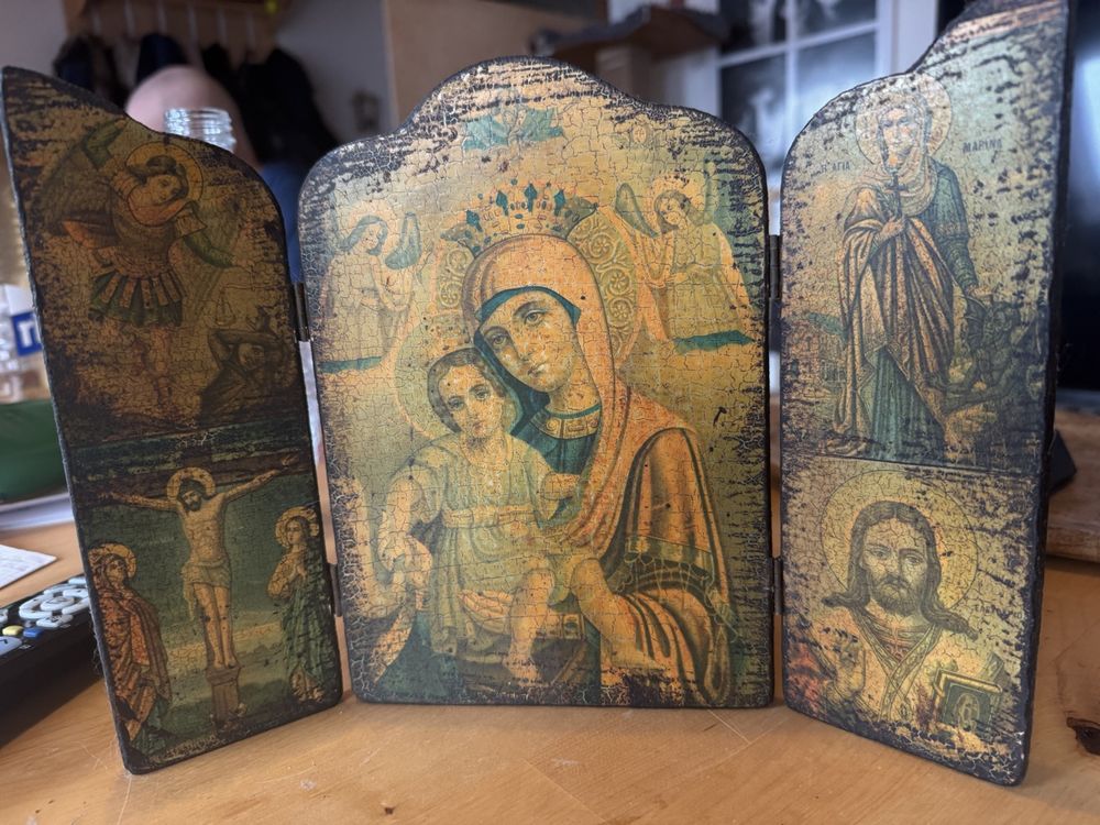 Antikes Triptychon Marienbild Holzbild Religiös (Gebraucht) in Basel für CHF 490 – mit Lieferung ...