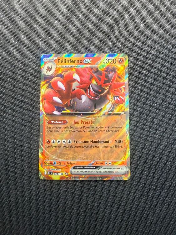 Carte Pokémon Félinferno EX - EV05 034/162 - FRANCAIS (Neu (gemäss ...