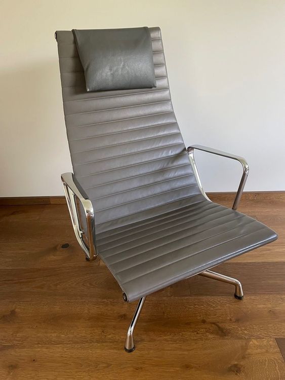 Vitra EA 124 Aluminium Lounge Chair Grau | Kaufen auf Ricardo