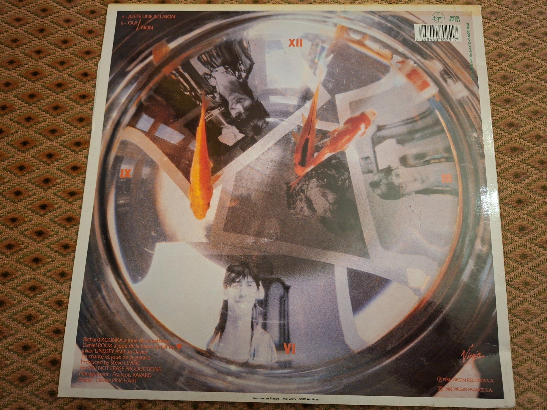 French Rock 12" Maxi - Jean Louis Aubert -Juste une Illusion (Gebraucht ...