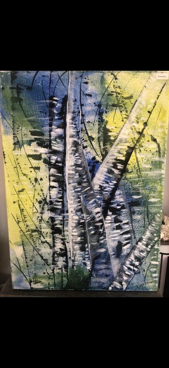 ☘️Birkenwald🍀Acryl Bild einer Künstlerin aus dem Baselbiet (Gebraucht) in Basel für CHF 120 ...