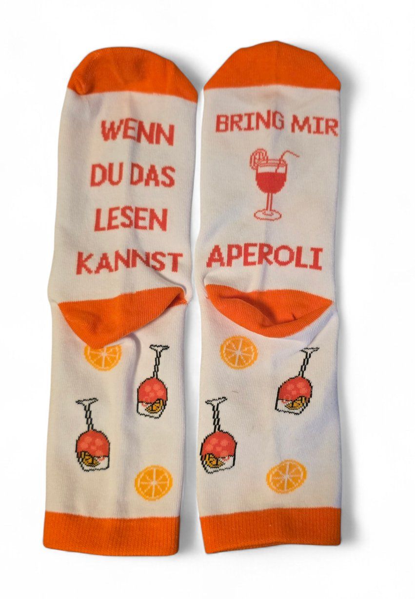 Socken Aperol Spritz / Drink/ Apero / Orangen (Neu und originalverpackt ...